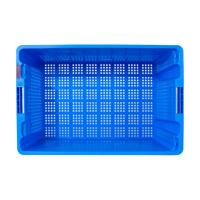 China Customized Color Mesh Plastic Moving Basket for Easy Storage and Transport of Produce for sale