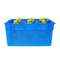China Customized Color Mesh Plastic Moving Basket for Easy Storage and Transport of Produce for sale