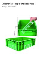 China Versatile Inch Mesh Plastic Crate for Easy Organization of Bottles in Customized Volume for sale