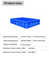 China Functional Logistic Nestable Stackable Plastic Moving Boxes for PE Storage Solutions for sale