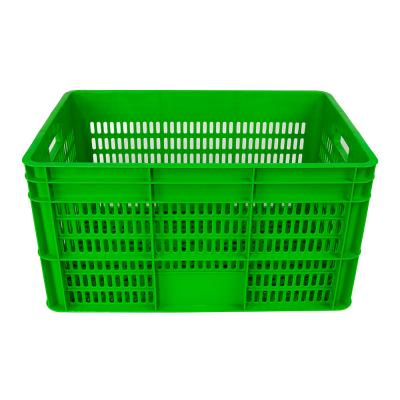 China 20-100kg Loading Capacity Stackable Mesh Plastic Crates Ideal for Food and Vegetables for sale