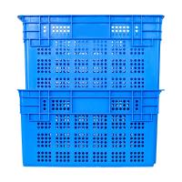 China Ventilated Box Plastic Nestable Basket for Eco-Friendly Stacking and Turnover for sale
