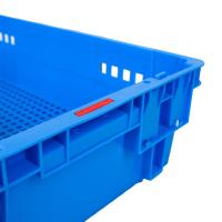 China Customized Logo Mesh Bread Turnover Crate for Supermarket Plastic Mesh Container for sale