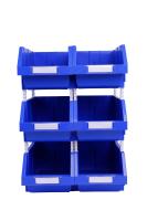 China Stackable Plastic Bins for Easy Classification and Storage Internal Size 186x334x94mm for sale