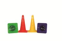 China PP Material 15cm Soccer Agility Training Marker Cone with Customized Logo from Tourtop for sale
