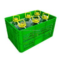 China Convenient Foldable Plastic Basket for Supermarket Storage and Organization for sale