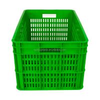 China Customized Logo Stackable Plastic Crate for Eco-Friendly Fruit Harvesting and Storage for sale