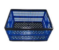 China Foldable Mesh Plastic Crate PE/PP Material for Storing Fruits and Vegetables 500x350x255mm for sale