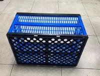 China Foldable Mesh Plastic Crate PE/PP Material for Storing Fruits and Vegetables 500x350x255mm for sale