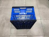 China Foldable Mesh Plastic Crate PE/PP Material for Storing Fruits and Vegetables 500x350x255mm for sale