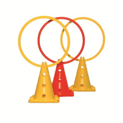 China Outdoor Exercising Tourtop Large Disc Soccer Marking Marker Cone Obstacle Sign Horn Agility Training for sale