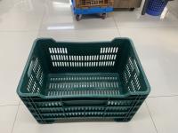 China ECO Friendly Style Plastic Crates for Vegetable and Fruit Storage PP Mesh Construction for sale