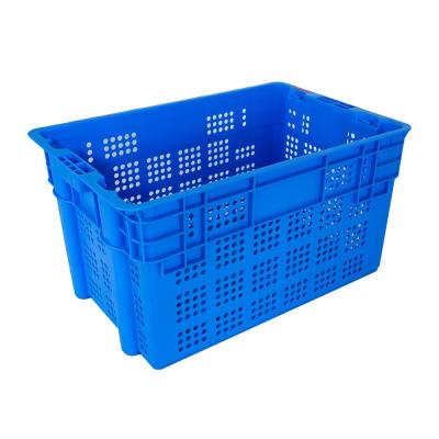 China Stackable Plastic Mesh Crate for Ventilated Storage of Fresh Vegetables Eco-Friendly for sale