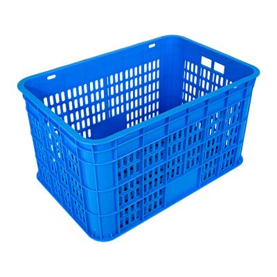China Supermarket Stackable Plastic Crate with Vented Design Customized Color and NO Foldable for sale
