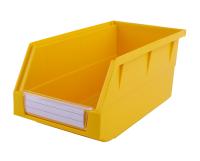 China Solid Box PP Material Stackable Open Front Plastic Storage Bin for Shelf Organization for sale