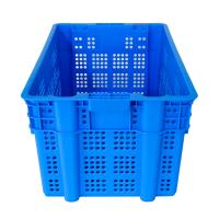 China Eco-Friendly Mesh Style Plastic Turnover Crate for Fresh and Healthy Food Storage for sale