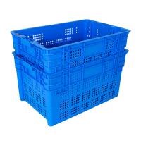 China Eco-Friendly Mesh Style Plastic Turnover Crate for Fresh and Healthy Food Storage for sale
