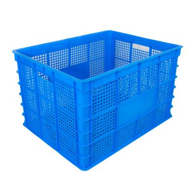 China Supermarket Stack Basket Durable Turnover Crate for Fresh Fruit and Vegetable Storage for sale
