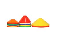 China Training Soccer Ball Field Marker Cones 50 Pack Agility Disc Cones Customized Logo for sale