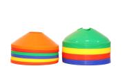 China Training Soccer Ball Field Marker Cones 50 Pack Agility Disc Cones Customized Logo for sale