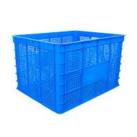 China Mesh Style Transport Plastic PP Basket for Supermarket Fresh Food Turnover Benefit for sale