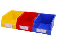 China PP Classification Hanging Organization Crate Storage Plastic Shelf Bin Multi Function Stackable Solid Box for sale