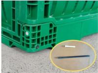 China Foldable 400*300*38mm Reusable Virgin PP Storage Collapsible Plastic Vegetable Crate for sale