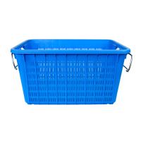 China Customized Logo Heavy Duty Mushroom Plastic Basket for Fruit and Vegetable Turnover for sale
