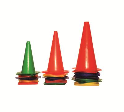 China Customized Size Football Training Cones for Flexible Hurdles and Agility Training for sale