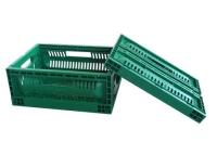 China Reusable Virgin PP Storage Folding Collapsible Plastic Crate for Agriculture Fruits for sale