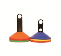 China Training Football Kids Sports Cones Disc Cones With Carry Bag And Holder for sale