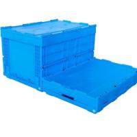 China PP Material Mesh Style Collapsible Crate Box for Storage and Moving 600x400x337mm for sale