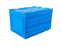 China PP Material Mesh Style Collapsible Crate Box for Storage and Moving 600x400x337mm for sale