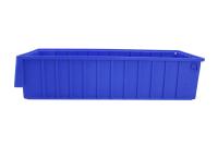China Warehouse Storage Essential Stackable Plastic Shelf Bin with Divider Solid Box Style for sale
