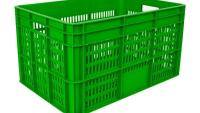 China Vented Mesh Basket for Shopping Customized Color Foldable Plastic Turnover Basket for sale