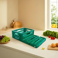 China Transportation Plastic Crate for Fruit Vegetable Storage Stackable Nestable 400x300x170mm for sale