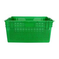 China Foldable Orange Plastic Crate The Ideal Solution for Produce Storage and Transport for sale