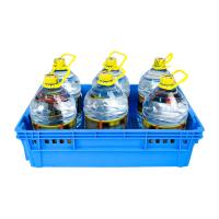 China Supermarket Customized Logo Food Grade Stackable Plastic Crate for Bread and Food for sale