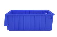 China Customized Logo Household Stackable Shelf Bins Plastic Storage Bin with Optional Divider for sale