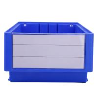 China Foldable PP Shelf Storage Bin Boxes Tools Stackable Plastic Crate with Divider for sale