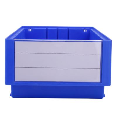 China Foldable PP Shelf Storage Bin Boxes Tools Stackable Plastic Crate with Divider for sale