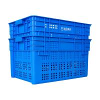 China Logistic Harvesting Simplified with Stackable and Nestable Vented Mesh Plastic Crate for sale