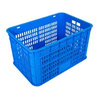 China Solid Box High Pressure Plastic Basket Crate Tray Pallet Box Food Grade Plastic Crates 520 x 360 x305 for sale