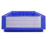 China Partitioned Plastic Bin for Space-saving Warehouse Tool Storage in Solid Box Style for sale
