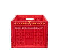 China Plastic Mesh Style Folding Box for Durable Storage of Fresh Fruits and Vegetables for sale
