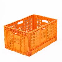 China Plastic Mesh Style Folding Box for Durable Storage of Fresh Fruits and Vegetables for sale