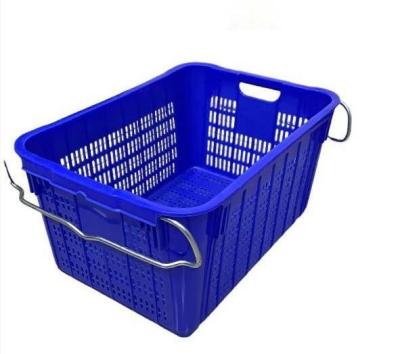 China Plastic Moving Crate With Lid for Vegetable and Fruit in PP Blue Material for sale