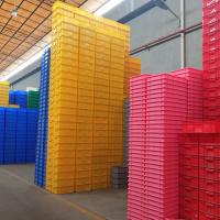 China Plastic Moving Crate With Lid for Vegetable and Fruit in PP Blue Material for sale