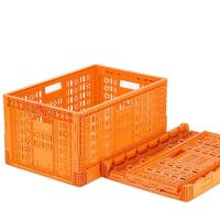 China PE/PP Mesh Style 100% HDPE Fruit Box Packaging Plastic Container for Food and Vegetable for sale