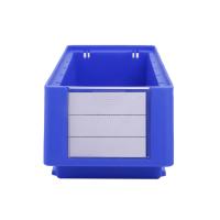 China Customized Color Plastic Shelf Bin with Divider The Perfect Addition to Any Workshop for sale